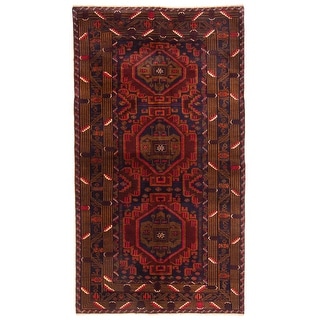 ECARPETGALLERY Hand-knotted Teimani Dark Navy Wool Rug - 3'7 x 6'7 ...