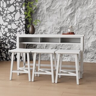 Farmhouse Counter Height 4-Piece Dining Table Set - Bed Bath & Beyond ...