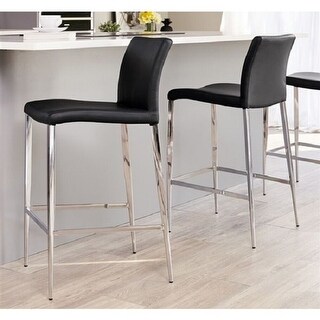 Samuel Black Bar Stool (Set of 4) - 39" H (SH30) x 17"W x 19" D - Bed ...