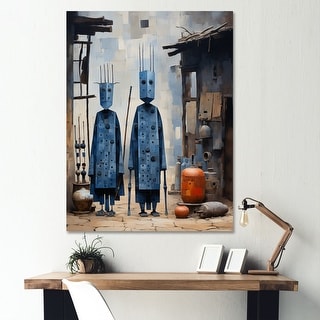 Designart "African Tribes Dogon Mali I" African Tribes Wall Decor - Bed ...