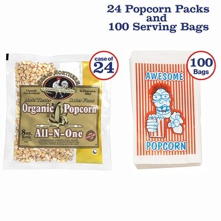 8oz Popcorn Packs and 100 Popcorn Bags by Great Northern Popcorn - Bed ...