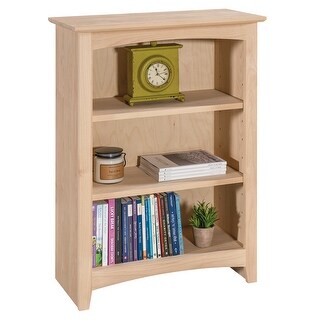 Arch+Haven Unfinished Solid Alder Bookcase - Bed Bath & Beyond - 38870147