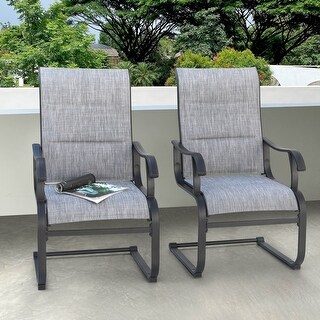 SAFAVIEH Outdoor Living Hutton Chair (Set of 2) - 22" W x 25.6" D x 35 ...