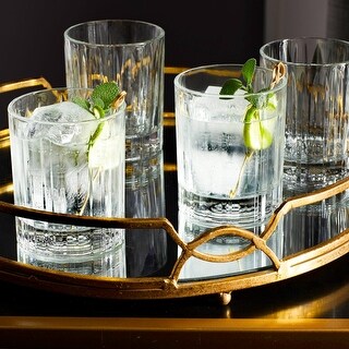 Libbey Flashback Double Old Fashioned Glasses, 12-ounce, Set of 4 - Set of 4 - Bed Bath & Beyond ...