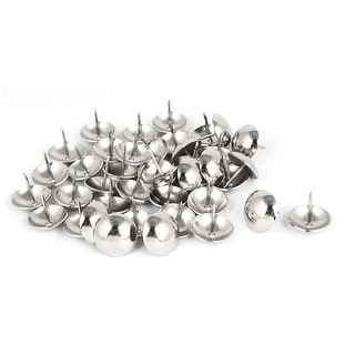 25mm Dia Round Head Upholstery Nail Thumb Tack Pushpin Silver Tone ...