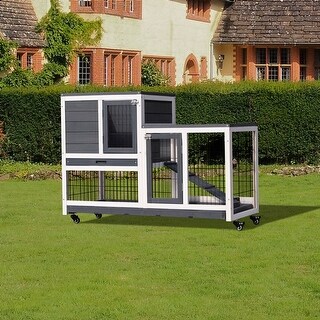 Foldable Rabbit Hutch Bunny Cages Pet House Guinea Pig Cages - Bed Bath ...