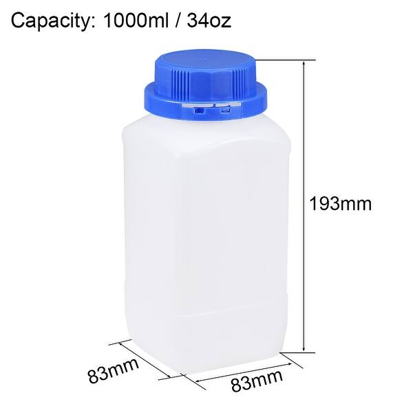Plastic Lab Reagent Bottle Sample Sealing Liquid Storage Container ...