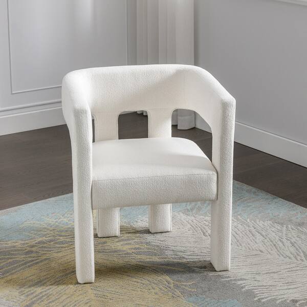 Small Upholstered Accent Chair Dining Chair for Living Room, Fabric ...