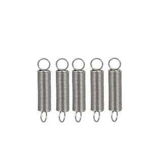 0.8x8x60mm Stainless Steel Small Dual Hook Tension Spring 5pcs - 0 ...