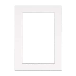 5x7 Mat for 8x10 Frame - Precut Mat Board Acid-Free White 5x7 Photo ...
