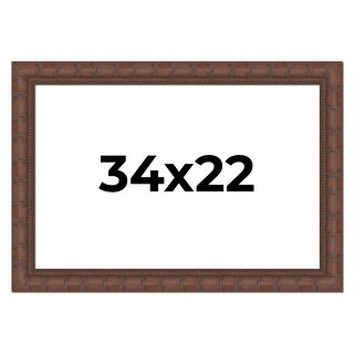 34x22 Frame Pewter Solid Wood Picture Frame Width 1.625 Inches ...