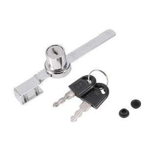 Hardware 4.7" Long Metal Showcase Sliding Glass Cabinet Lock & 2 Keys ...