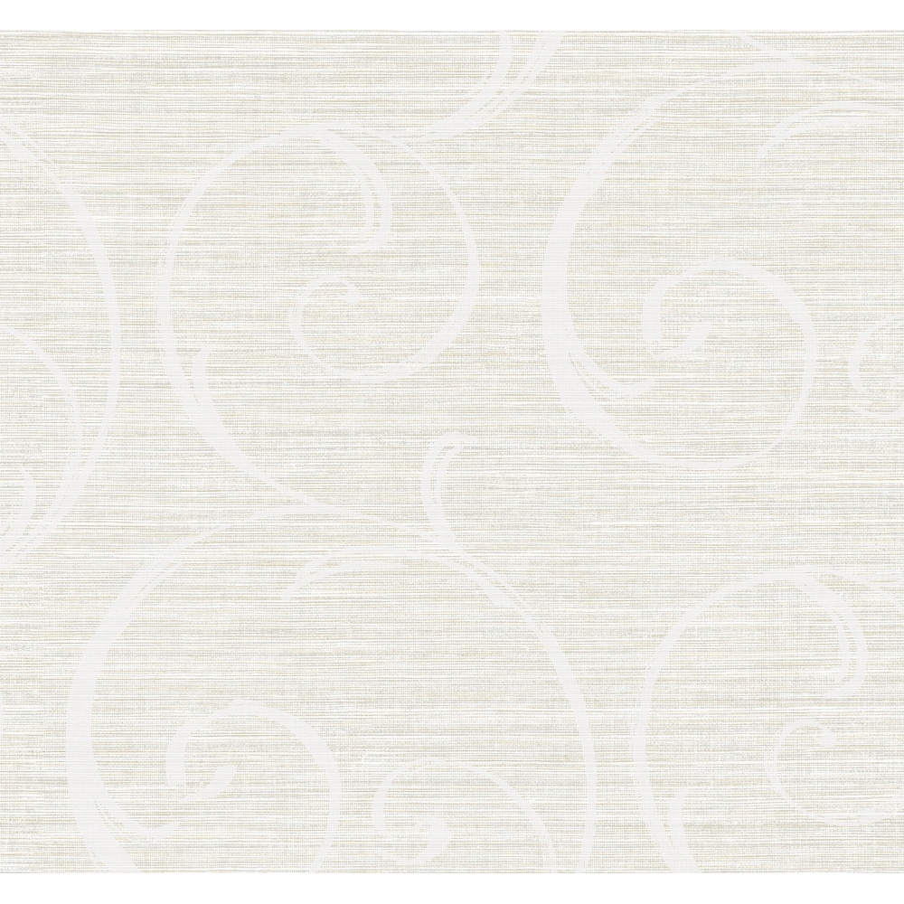 white scroll blown wallpaper