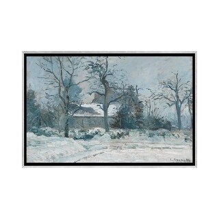 iCanvas "Piette's House at Montfoucault, Snow Effect, 1874 " by Camille ...