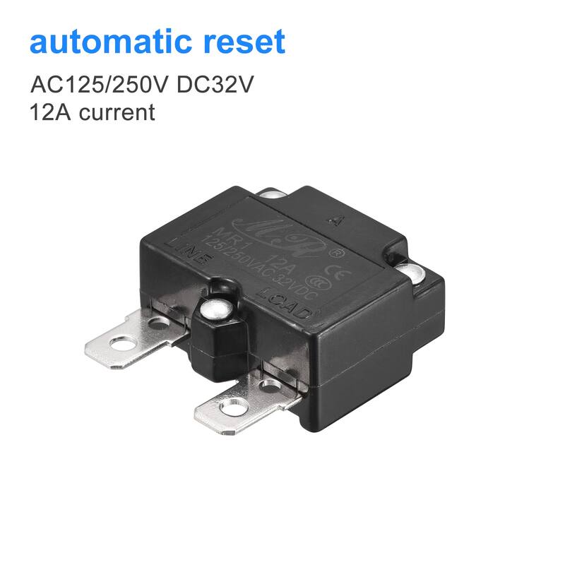 Circuit Overload Protector 12A AC125/250V 32V Thermal Circuit Breaker ...