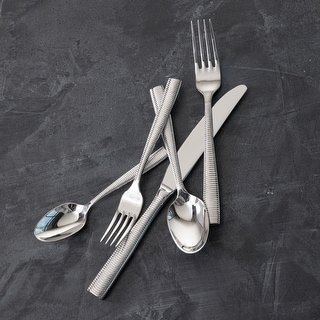 Fortessa Ringo 18/10 Stainless Steel Flatware - 20 Piece Set - Bed Bath ...