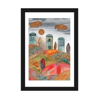 iCanvas "Watercolor Landscape & Line Art II" by Viviana Gonzalez - Bed ...