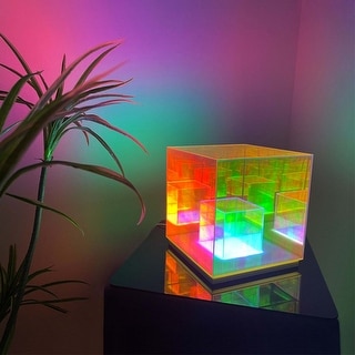 Crystal Magic Cube LED Table Lamp - Bed Bath & Beyond - 37563766
