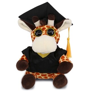 DolliBu Big Eye Giraffe Graduation Plush with Gown and Cap with Tassel ...