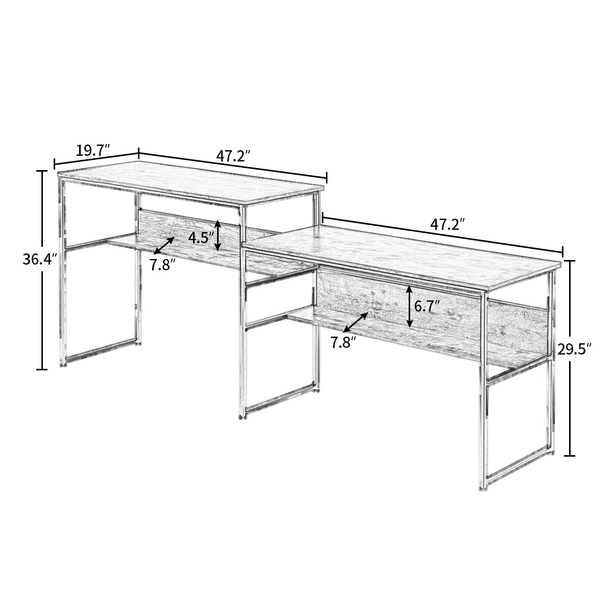 Merax Dual Level Desk