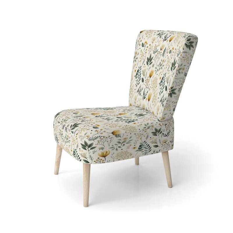 Designart "Minimalist Green Ferns" Upholstered Bohemian & Eclectic ...
