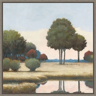 By the Waterways II (Lake) by James Wiens Framed Canvas Art - Bed Bath ...