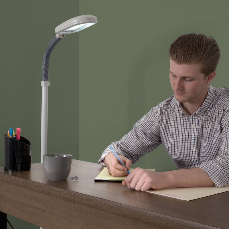 Adjustable Natural Daylight Floor Lamp with Bendable Neck - On Sale ...