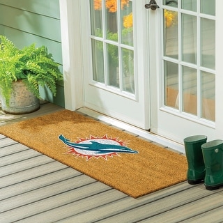 Miami Dolphins Full Color Indoor/Outdoor Coir Mat - Bed Bath & Beyond ...