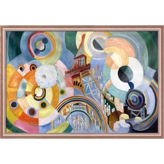 La Pastiche Air, Iron, and Water with Rose Gold Classico Frame, 27" x ...