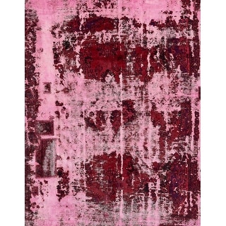 Ahgly Company Machine Washable Abstract Red Wine or Wine Red Area Rugs ...