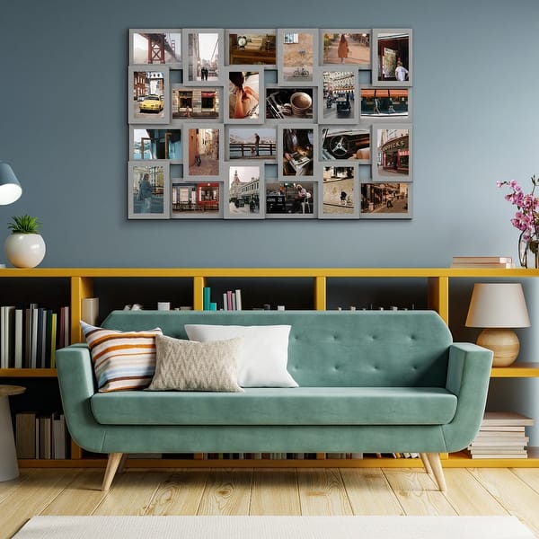 24-Socket 4 x 6 Pictures Gray Collage Wall Photo Frame - On Sale - Bed ...