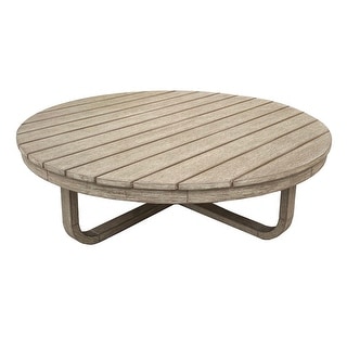 Acacia Wood 44 Inch Round Coffee Table - Bed Bath & Beyond - 40590962