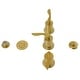 Kingston Brass Serena Three-Handle Vertical Spray Bidet Faucet with ...