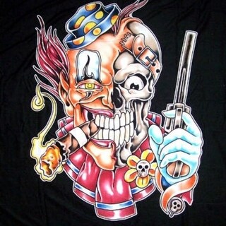 Clown Skull Wall Banner Wb212 Room Tapestry Clowns Wall Banner Flag ...