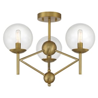 Minka Lavery 2799 Auresa 3 Light 20" Wide Semi-Flush Vantage Globe ...