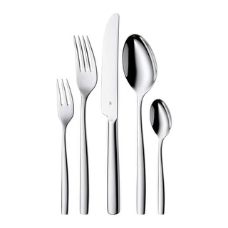WMF Palma Collection Dishwasher Safe 30 Piece Basic Silver Cutlery Set ...