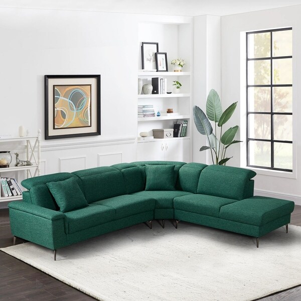 Modern 5 Seater Modular Corner Sectional Sofa with Pillows On Sale Bed Bath Beyond 41624678