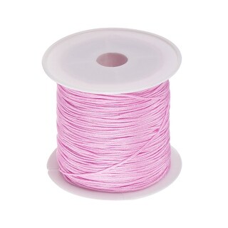 1 Roll Nylon Beading Thread Knotting Cord 0.6mm 50yard Satin String ...