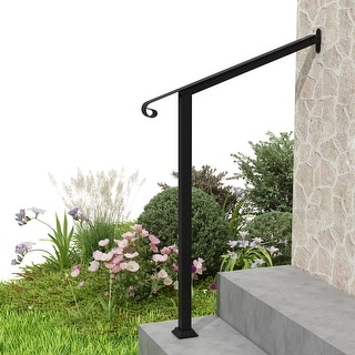 Iron Handrail Elegant Outdoor Rail for Stairs, Porches, and Walkways ...
