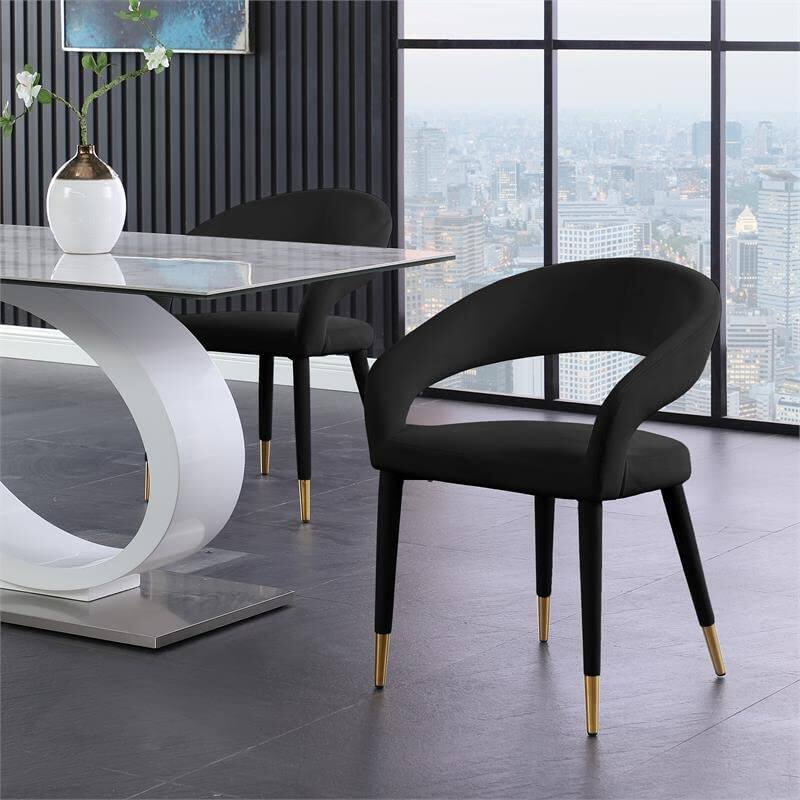 Darius Velvet Dining Chair - Overstock - 36949298