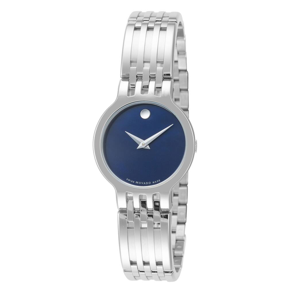 Movado Women's Esperanza 26.2mm Quartz Watch 0607497 - Blue Mother-of ...