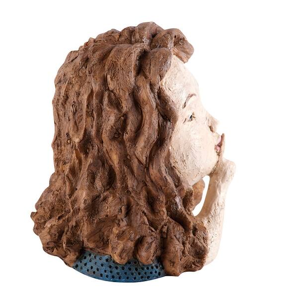 Art & Artifact Shhh! Girl Sculpture - Female Statue Motions for Quiet ...
