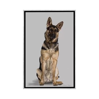 iCanvas "German Shepherd Full Body" by Vicki Newton Framed - Bed Bath ...