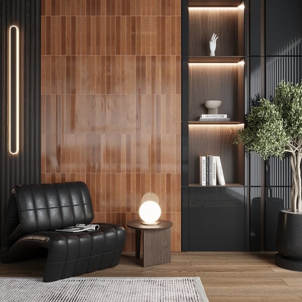 Valenza 2x16 Terra Mocha Ceramic Zellige Subway Wall Tile (10.76 sq ft ...