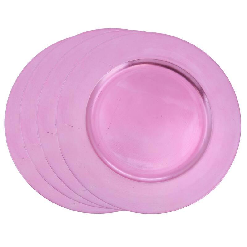 Charger Plates With Classic Design (Set of 4) - On Sale - Overstock ...
