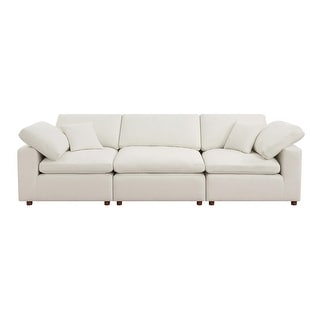 Modern White Self-customization Design 3-seater Modular Sofa Linen ...