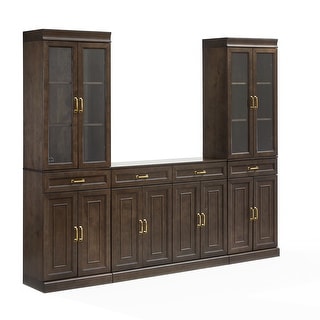 Crosley Stanton 3-Piece Sideboard And Glass Door Pantry Set - Bed Bath ...