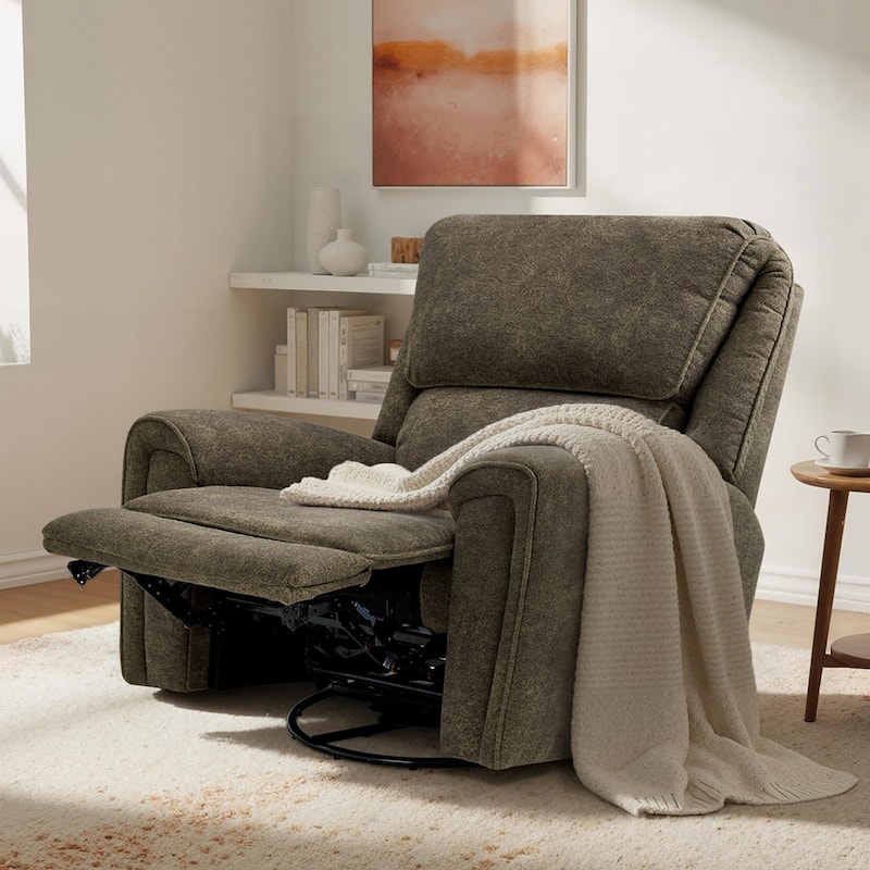 MCombo 400lbs Heavy Duty Power Recliners, Oversized Swivel Rocker Power ...