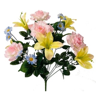 Pastel Shades Bouquet Artificial Flower - Bed Bath & Beyond - 40389909