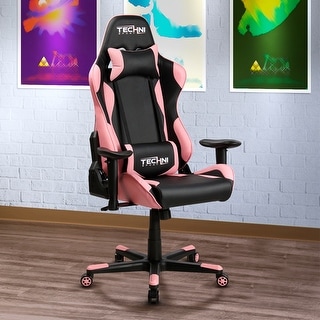 Pink Ergonomic High Back Gaming Chair - Bed Bath & Beyond - 36628775